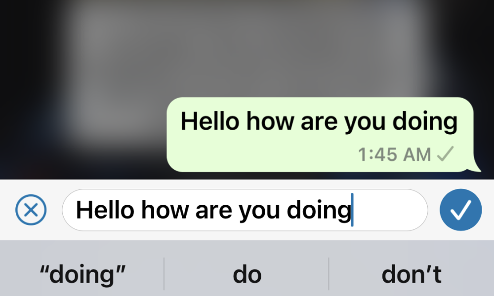 How to edit already sent message on WhatsApp - SimplExplainer
